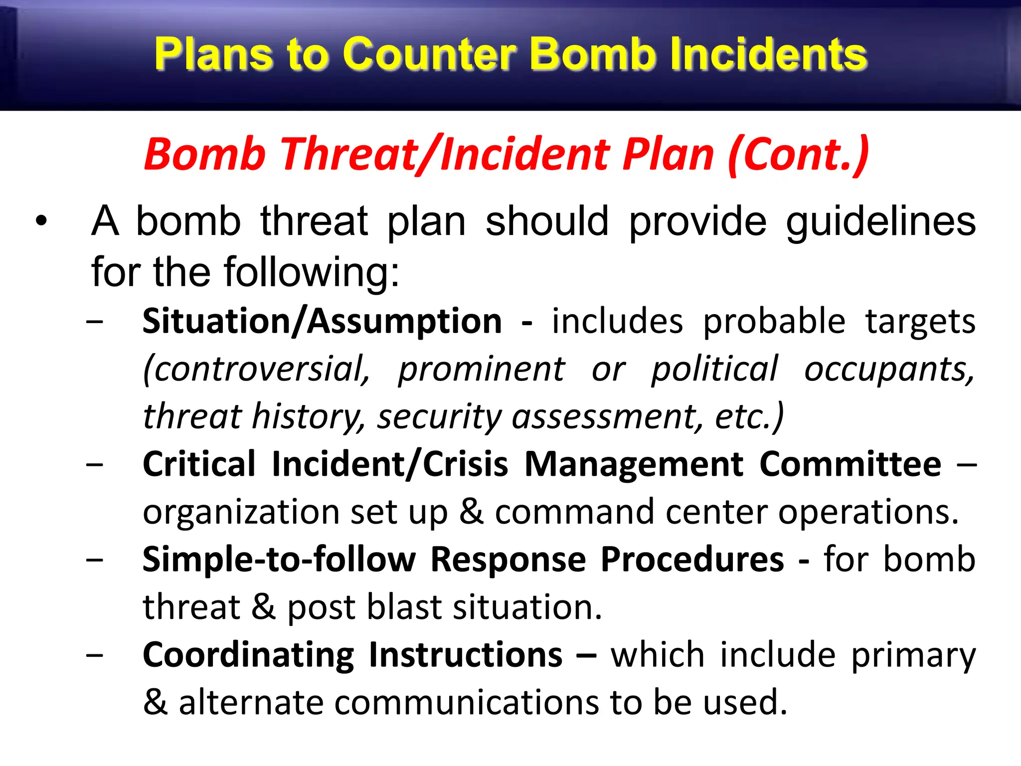 Bomb_Threat_Management (MODIFIED) powerpoint | PPTX