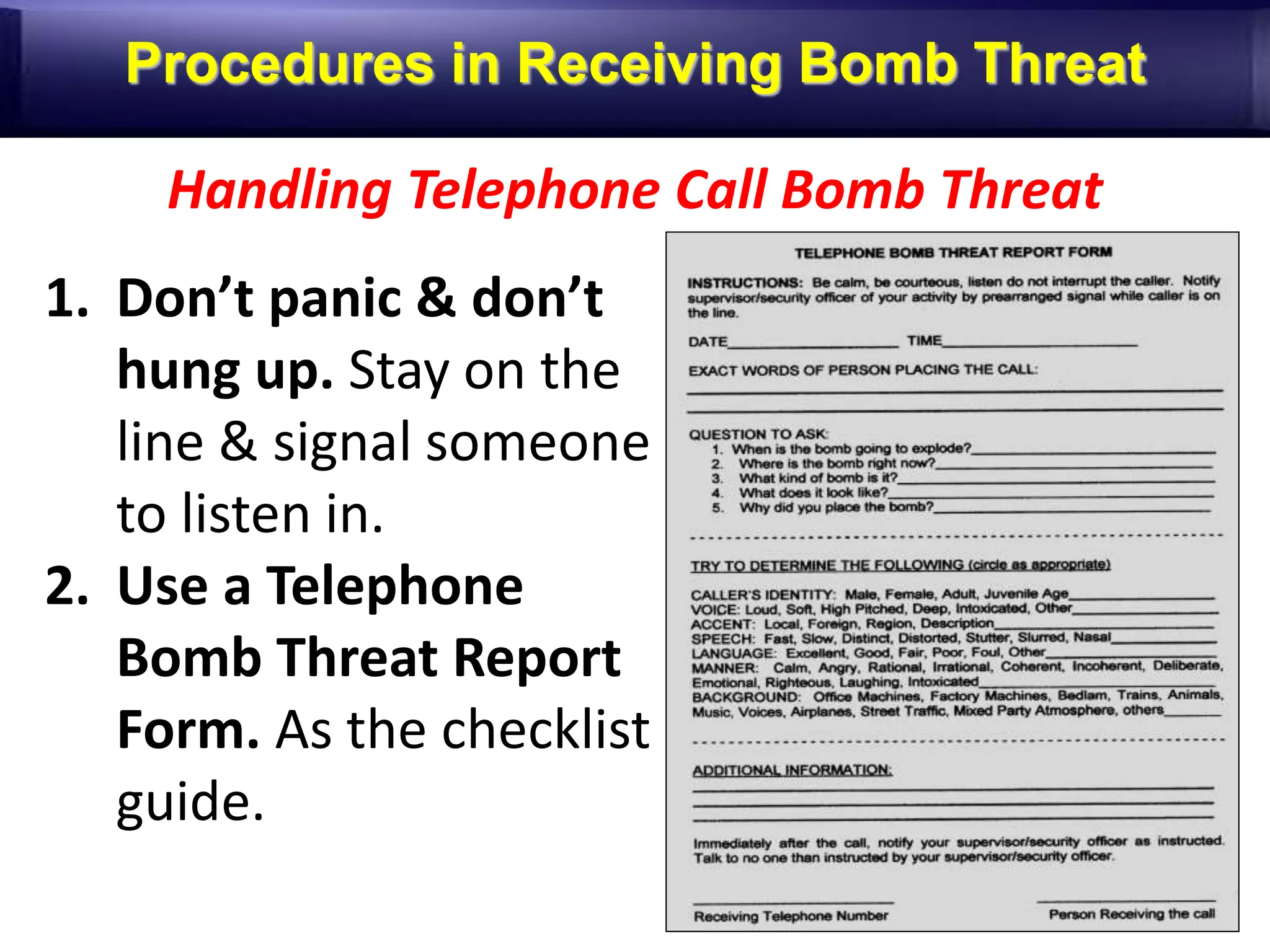Bomb_Threat_Management (MODIFIED) powerpoint | PPTX