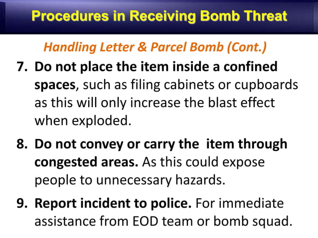 Bomb_Threat_Management (MODIFIED) powerpoint | PPTX
