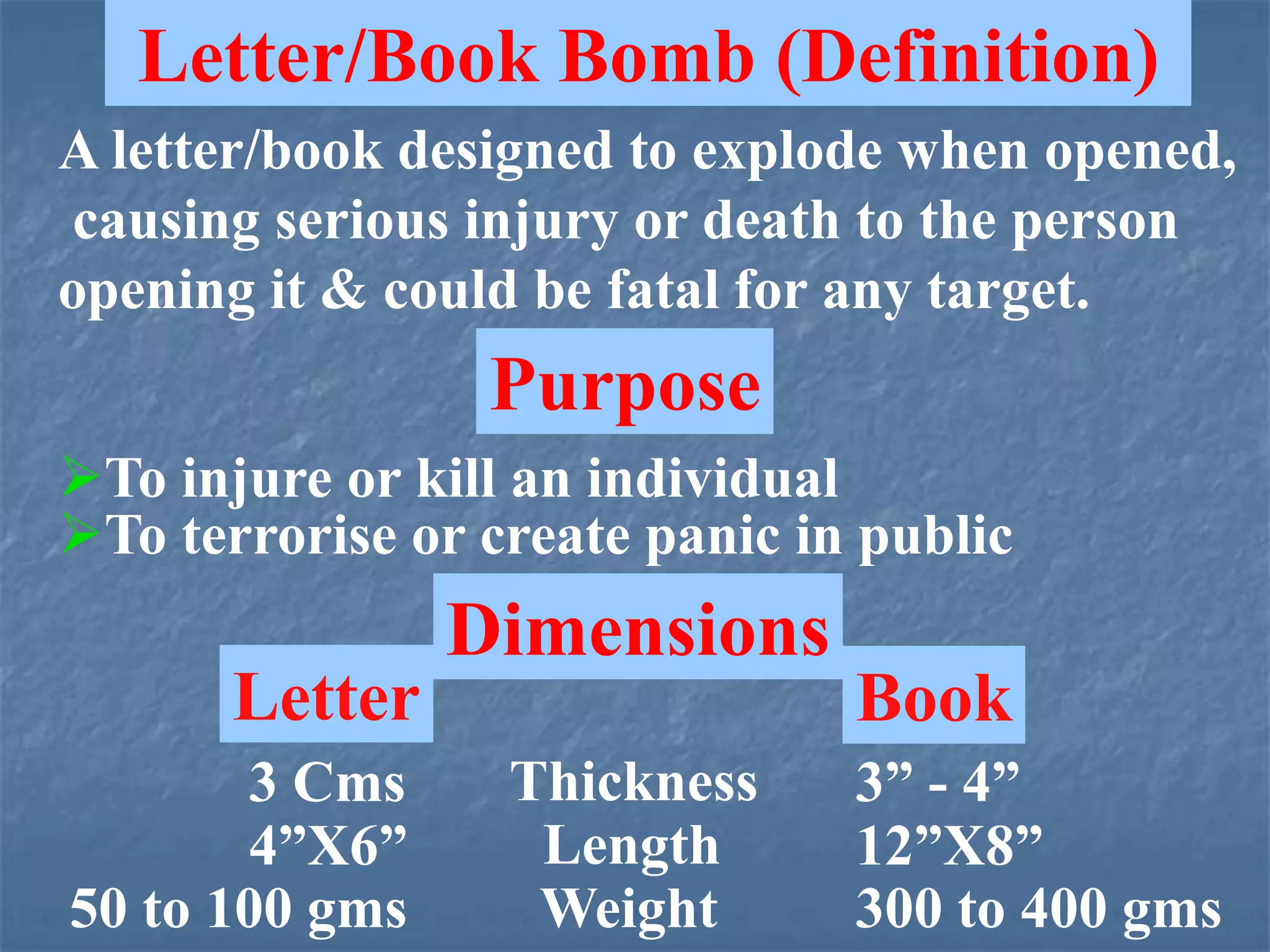 Bomb threat procedures | PPT