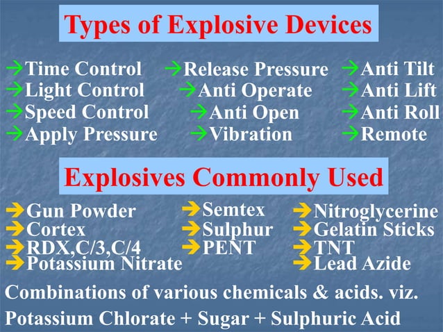 Bomb threat procedures | PPT | Arms & Ammunition | Sensitive Topics