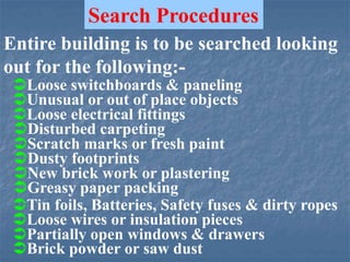 Bomb threat procedures | PPT