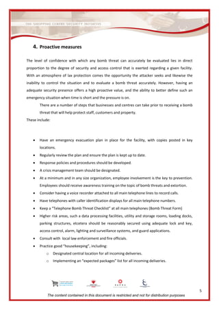 Bomb threat sop | PDF
