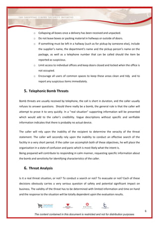 Bomb threat sop | PDF