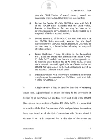 Bom hc apr 8 pocso order | PDF