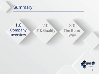 Bomi presentation company&services | PDF