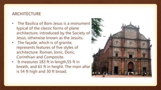 basilica of bom jesus, goa | PPTX
