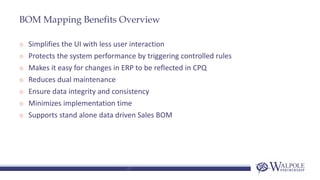CPQ BOM Mapping Overview | PPTX