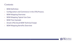 CPQ BOM Mapping Overview | PPTX