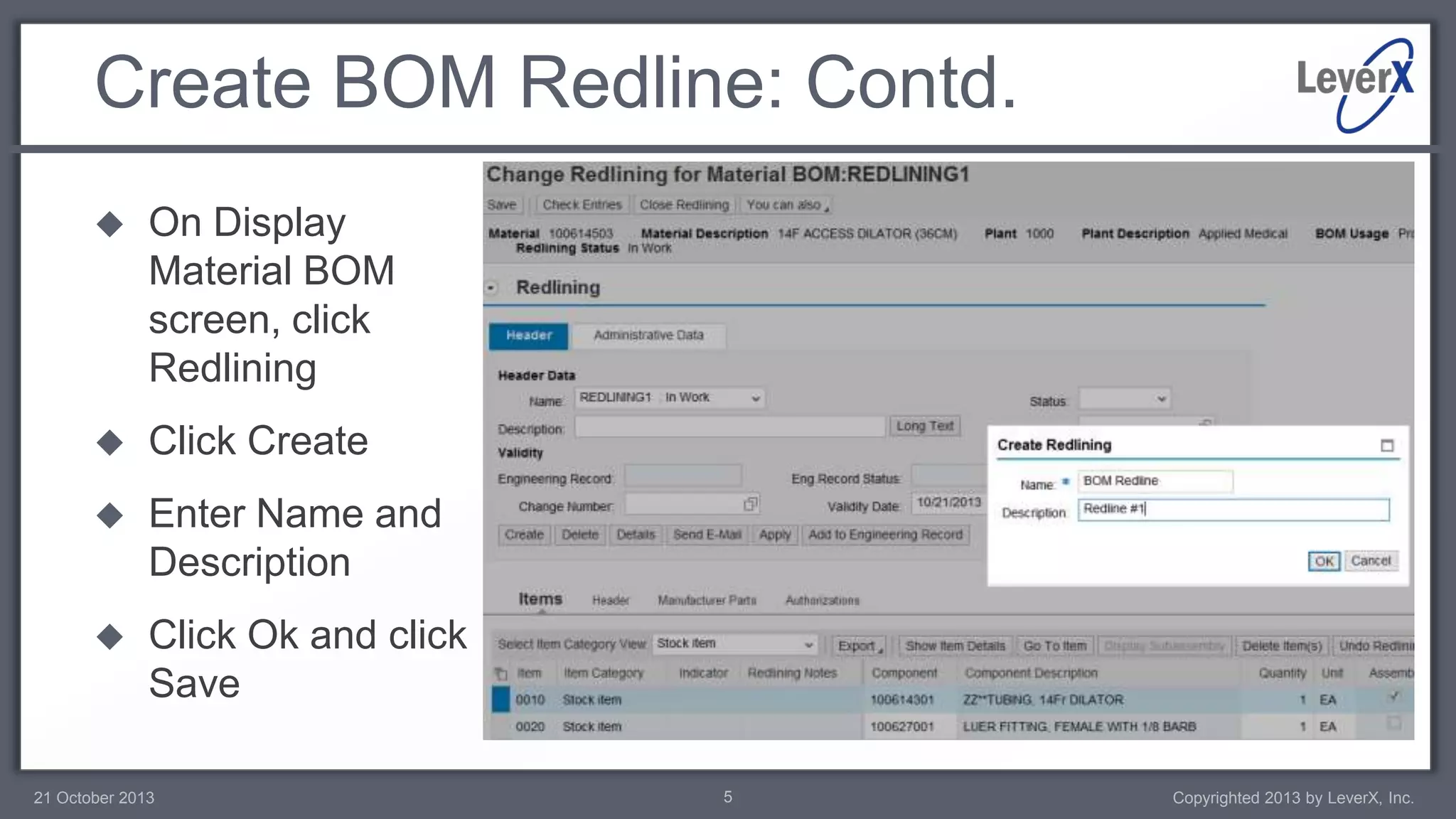 SAP PLM Bill of Material (BOM) Redlining | PPTX | Technology & Computing