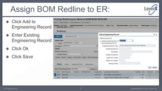 SAP PLM Bill of Material (BOM) Redlining | PPTX
