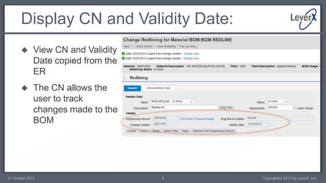 SAP PLM Bill of Material (BOM) Redlining | PPTX | Technology & Computing