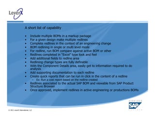 SAP PLM BOM (Bill of Material) Redlining | PDF | Technology & Computing