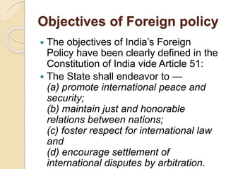 principles of indian foreign policy | PPTX