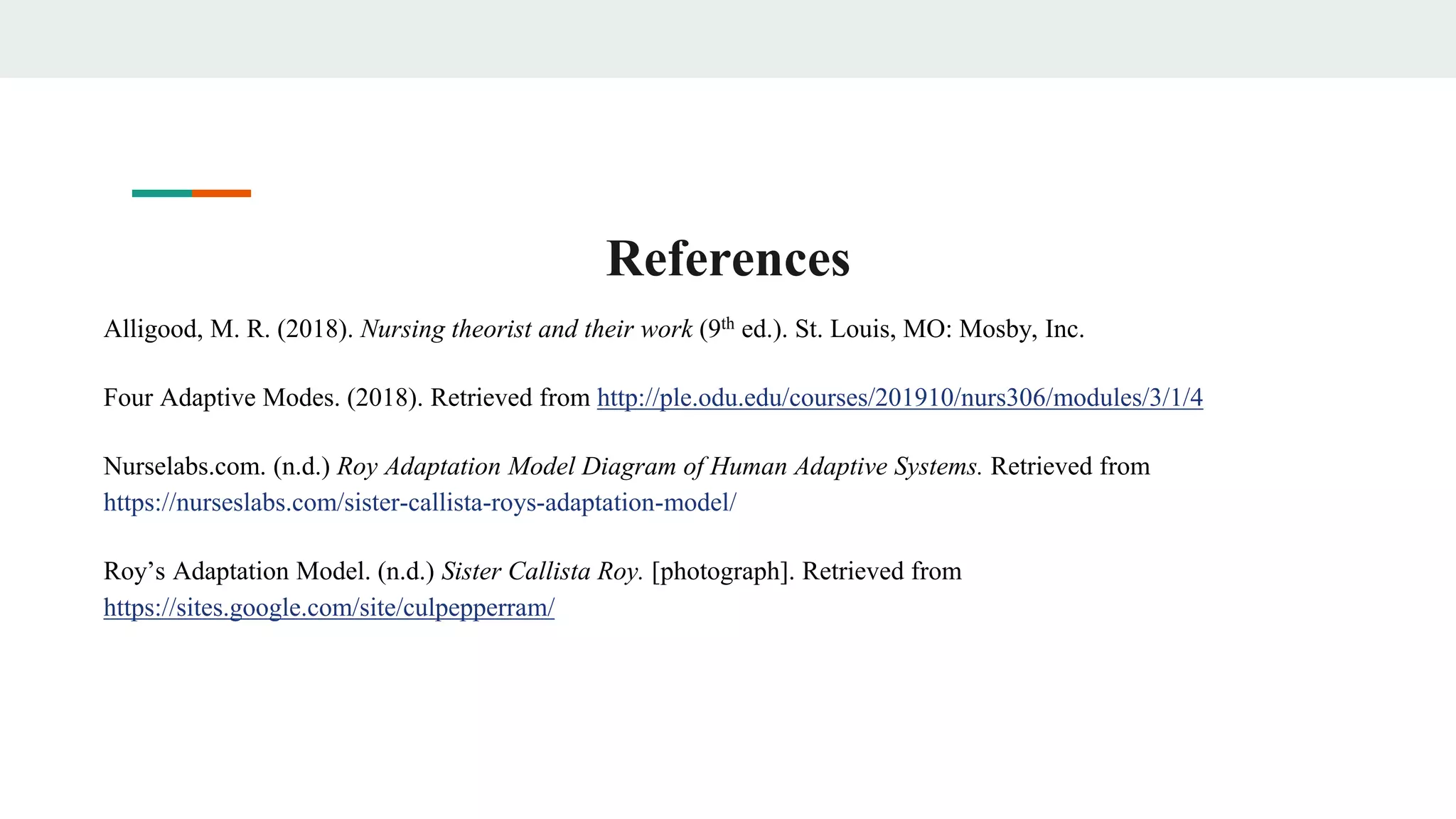 Roy's Adaptation Model HFVFCFKFAG | PPTX