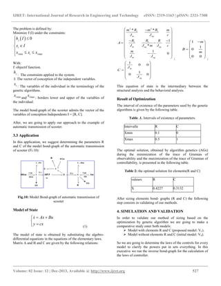 Bond graphs and genetic algorithms for design and optimization of active dynamic systems | PDF