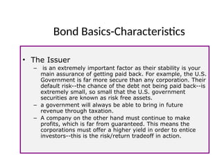 Fundamentals of Bond for undergraduate students | PPT