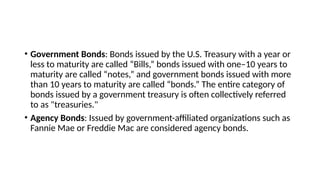 Bond Categories.pptx defines the categories of bond | PPTX