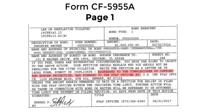 How to Handle a Claim on Your U.S. Customs Bond
