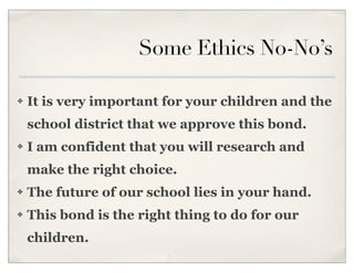 Bond Communication Guidelines | PPT