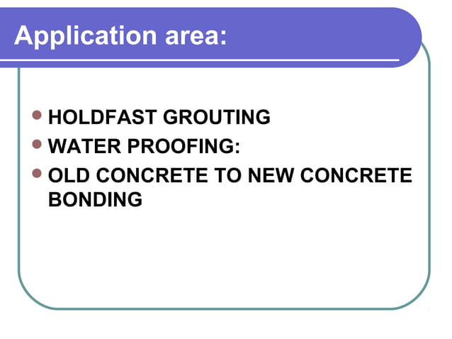 Bondcrete two componant | PPT