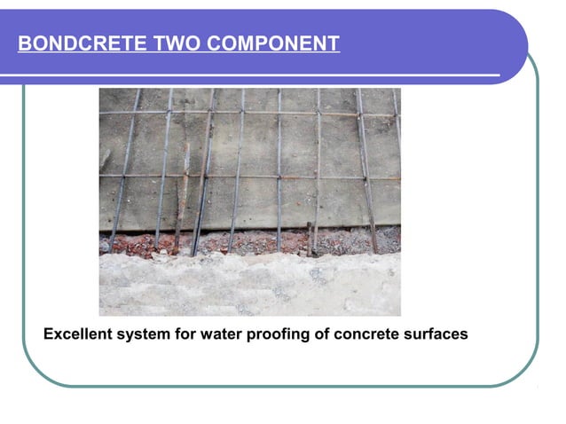 Bondcrete two componant | PPT