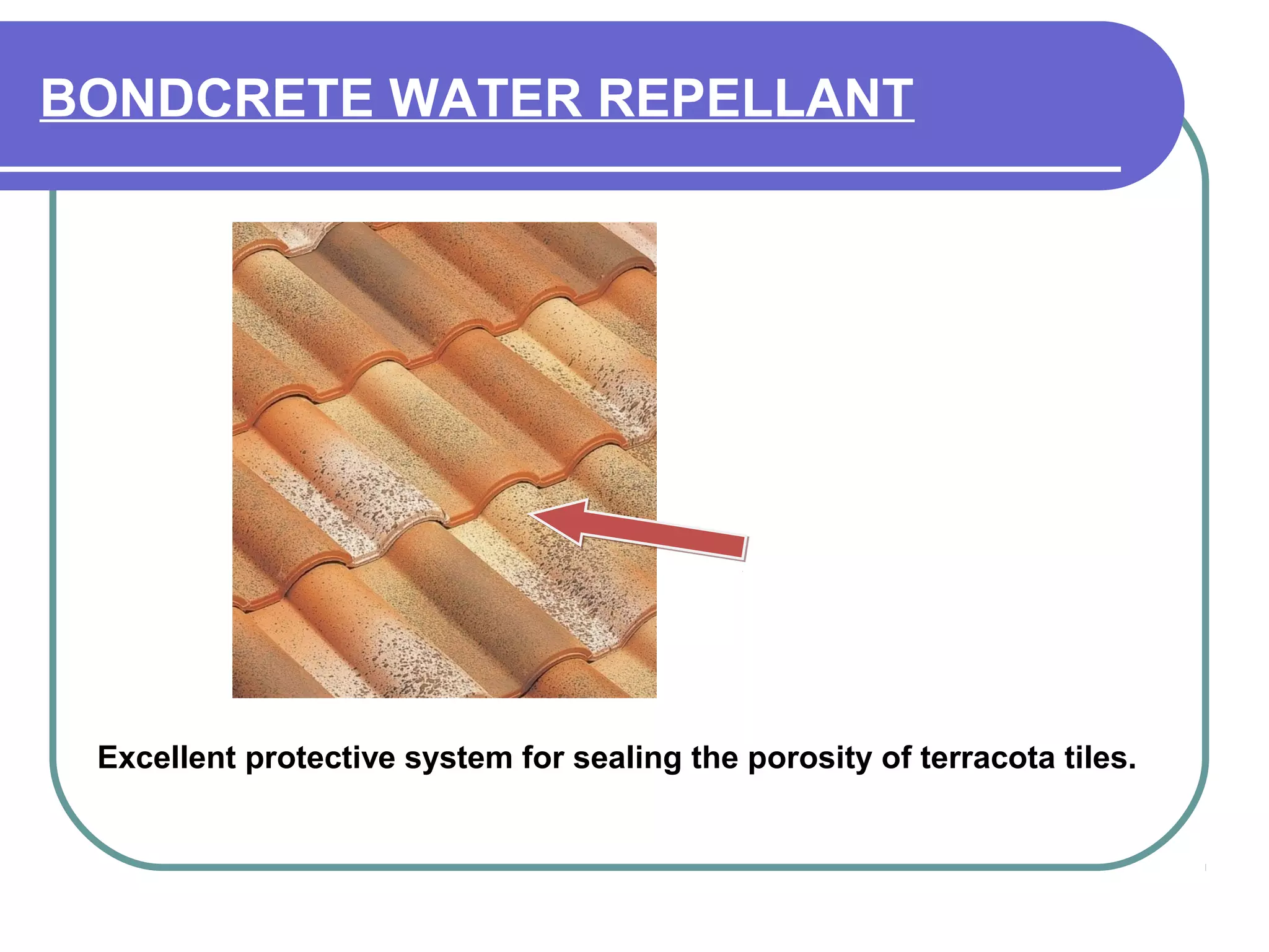 Bondcrete water repellant | PPT | Geology | Science