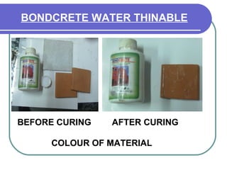 Bondcrete water thinable | PPT
