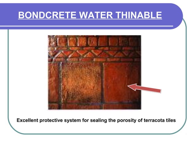 Bondcrete water thinable | PPT