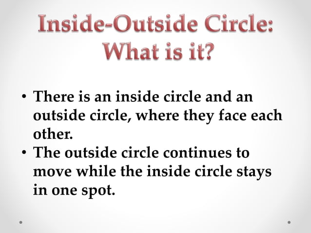 Bellwork Inside Outside Circle Formative Assessment Ppt