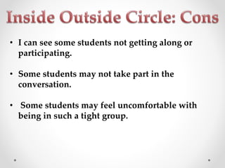 BellWork, Inside Outside Circle, Formative Assessment | PPT