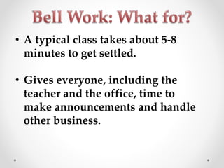BellWork, Inside Outside Circle, Formative Assessment | PPT