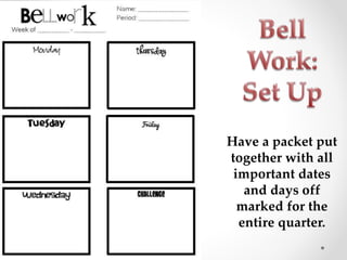 BellWork, Inside Outside Circle, Formative Assessment | PPT