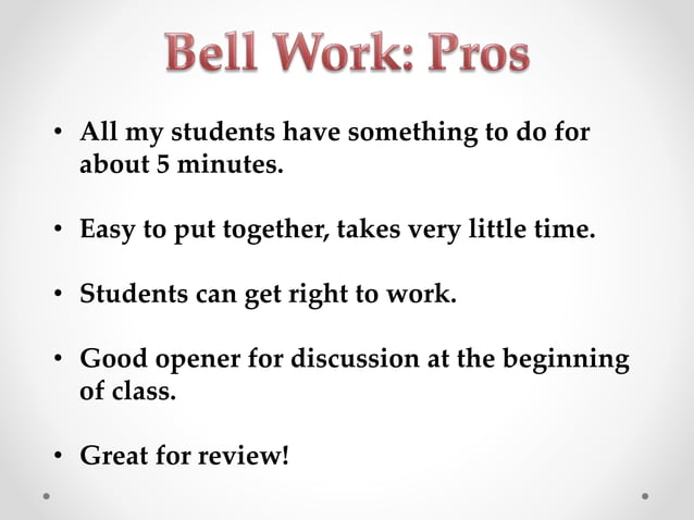 BellWork, Inside Outside Circle, Formative Assessment | PPT