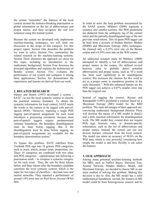 Bondec - A Sentence Boundary Detector | DOC