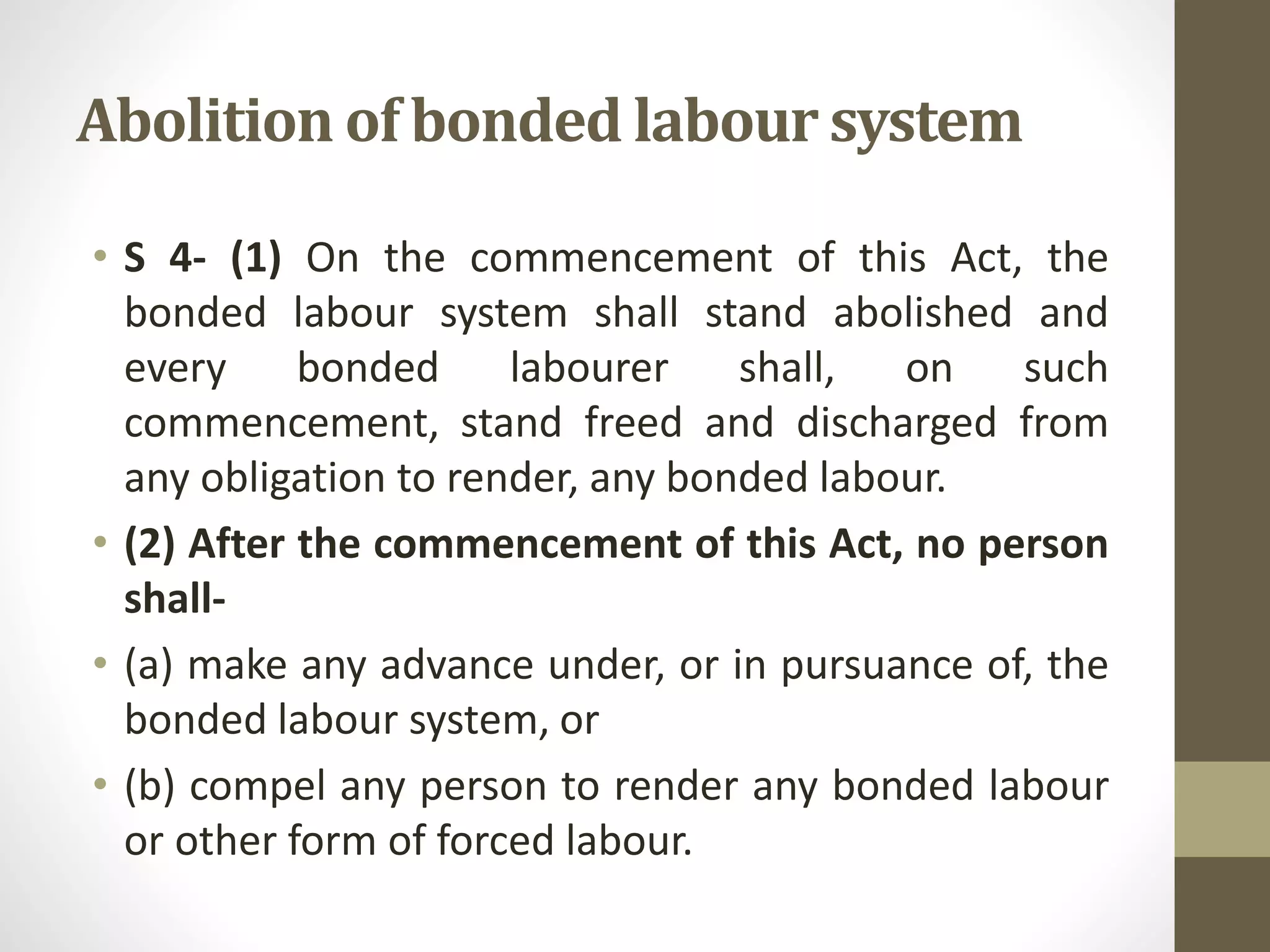 Bonded labour system | PPTX