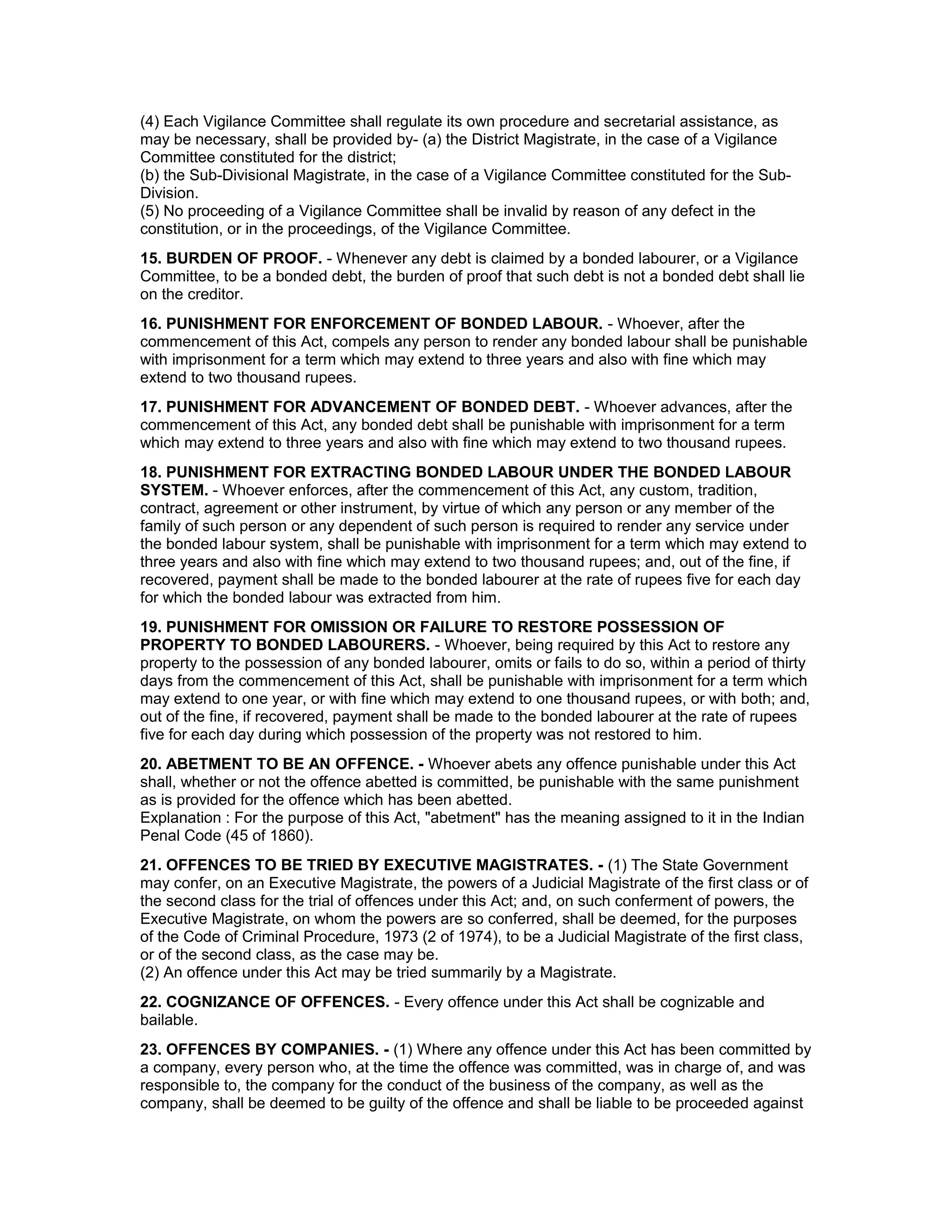 Bonded labour system (1) | PDF