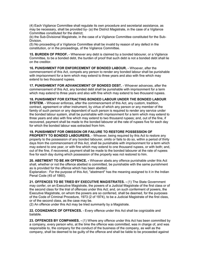 Bonded labour system (1) | PDF