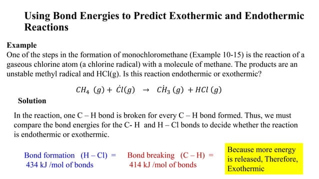 Bond energies, 10 (4) | PPTX