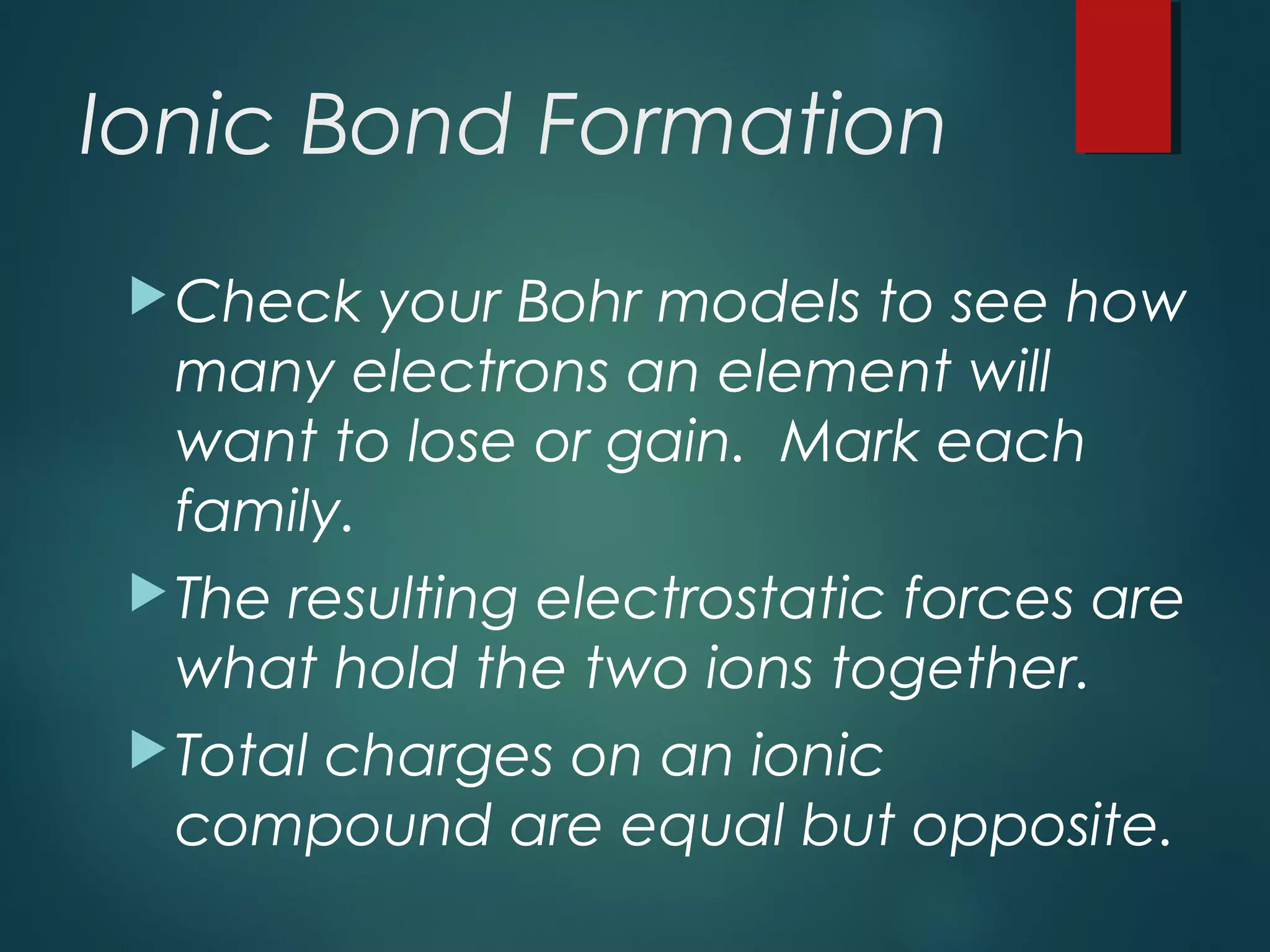 Ionic Compounds and Bonding | PPT
