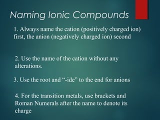 Ionic Compounds and Bonding | PPT