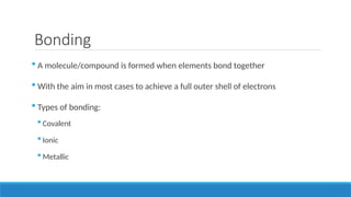 chemical Bonding, covalent and ioinic bonding | PPTX