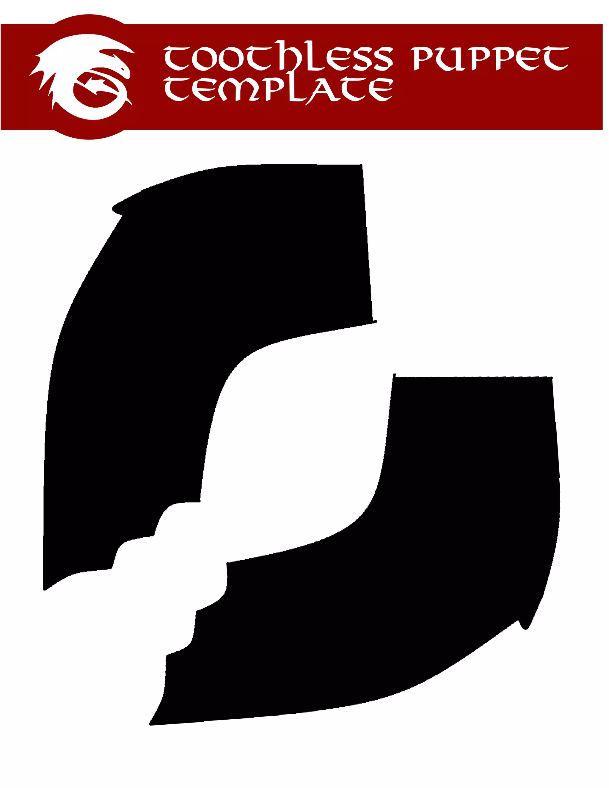 How to Train Your Dragon - Toothless Puppet Template | PDF