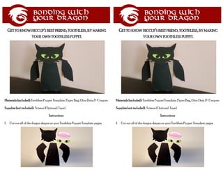 How to Train Your Dragon - Toothless Puppet Instructions | PPT