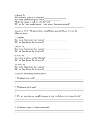 Bonding Activity | DOC