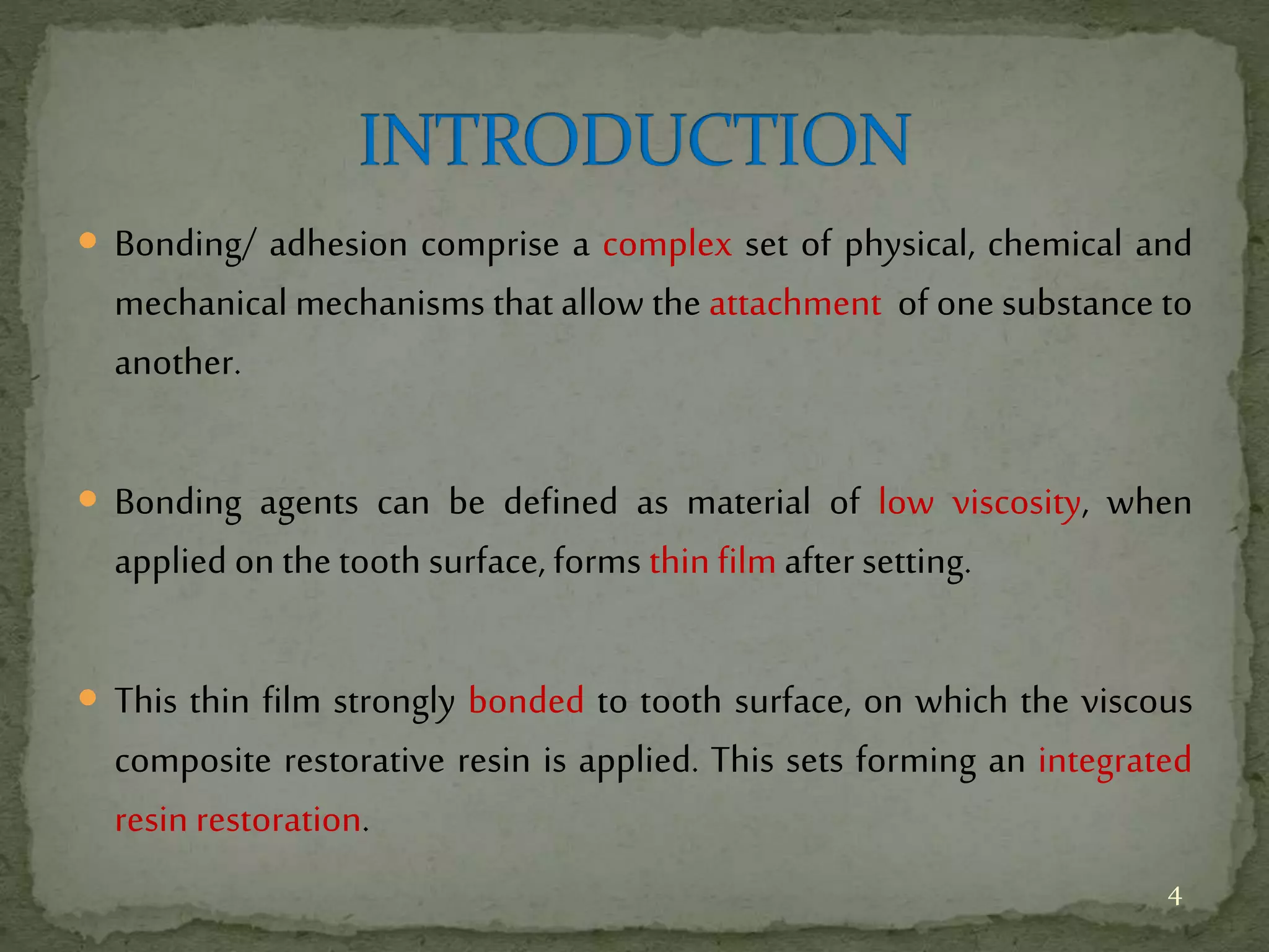 Bonding agents used in dentistry | PPTX