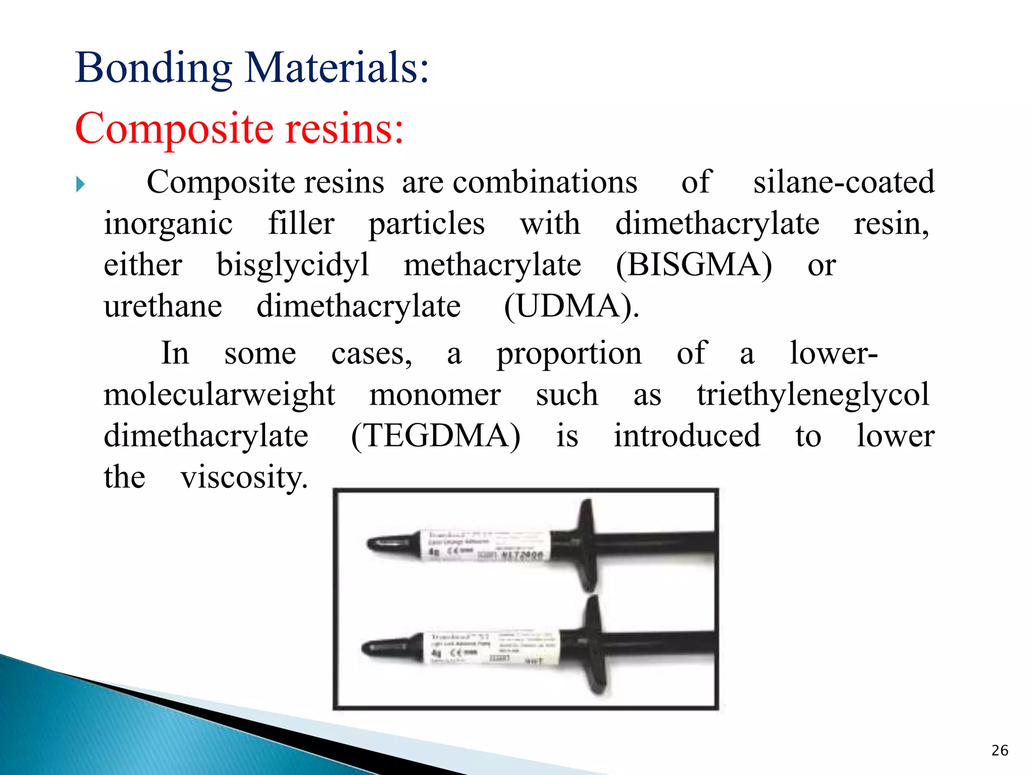 BONDING AGENTS AND BONDING MATERIALS AND RECENT CONCEPT | PPTX