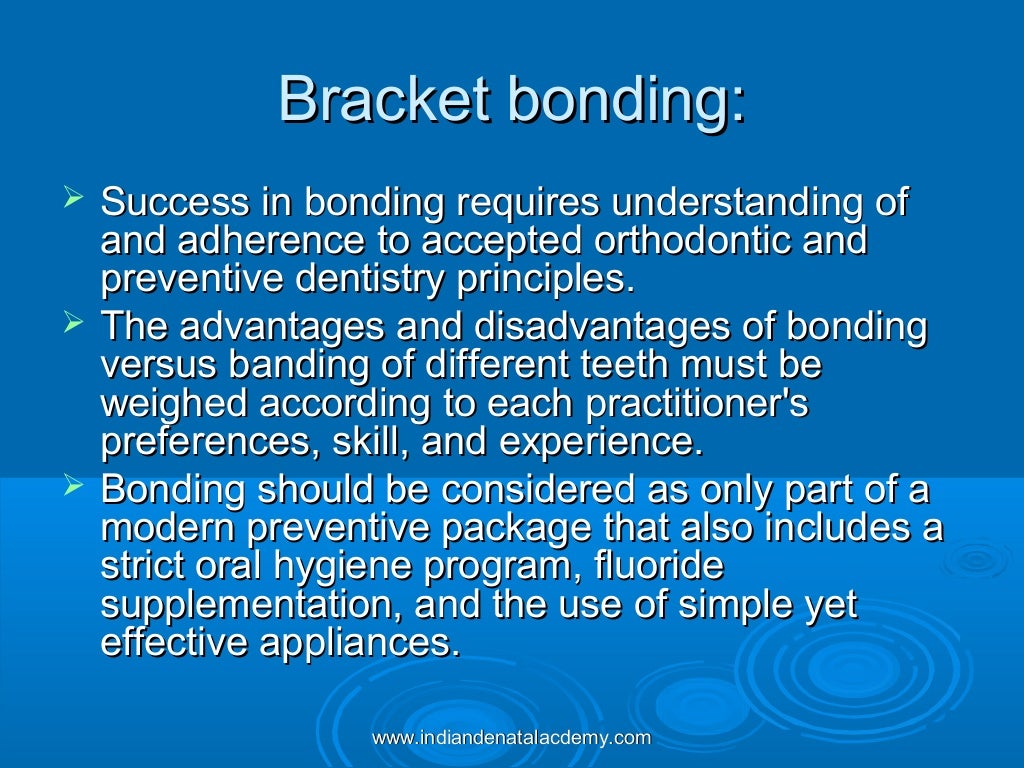 Bonding and banding................/certified fixed orthodontic cours…