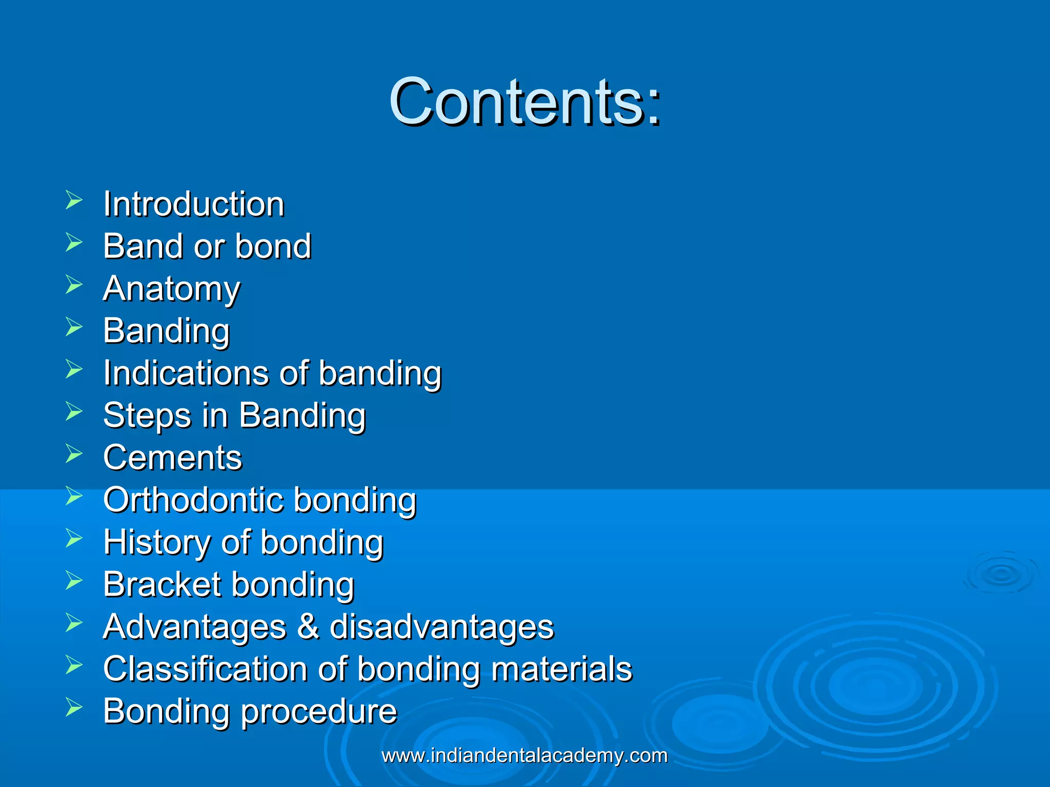 Bonding and banding | PPT