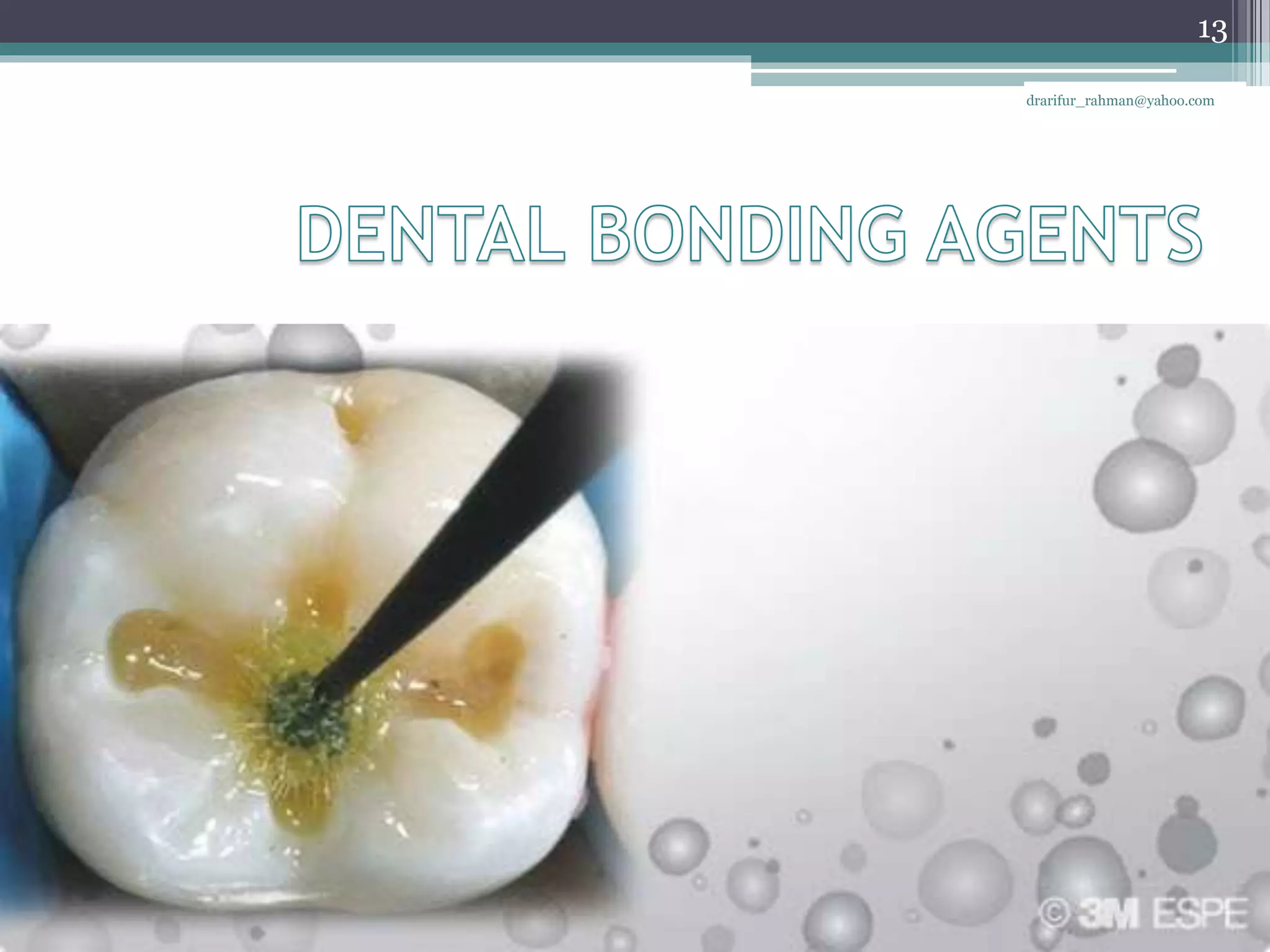 Bonding and bonding agents | PPSX